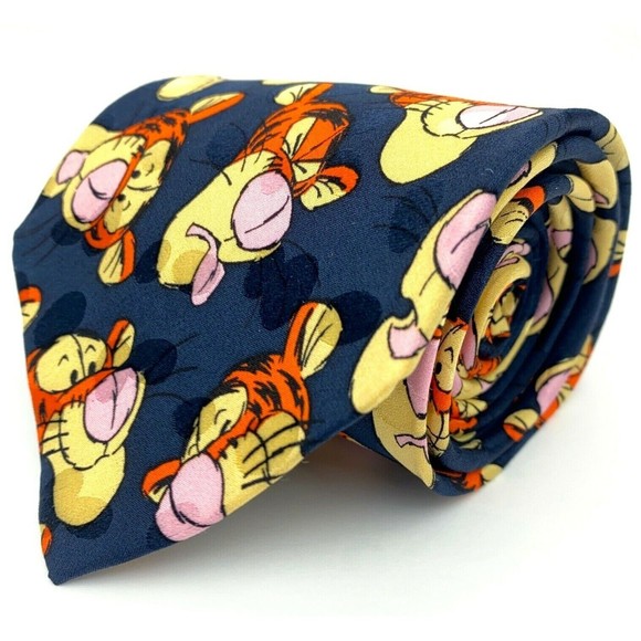 Disney | Accessories | The Disney Store Tie Navy Blue Tiger Faces 0 ...